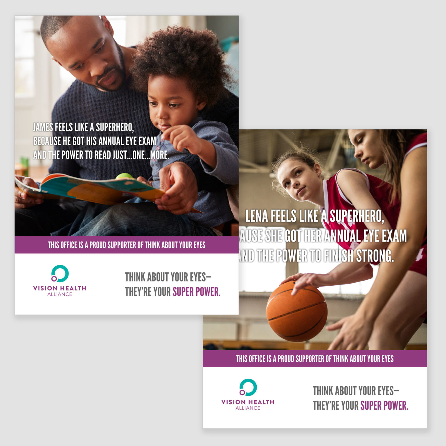 Posters for Vision Health Alliance – Liz Paton Design